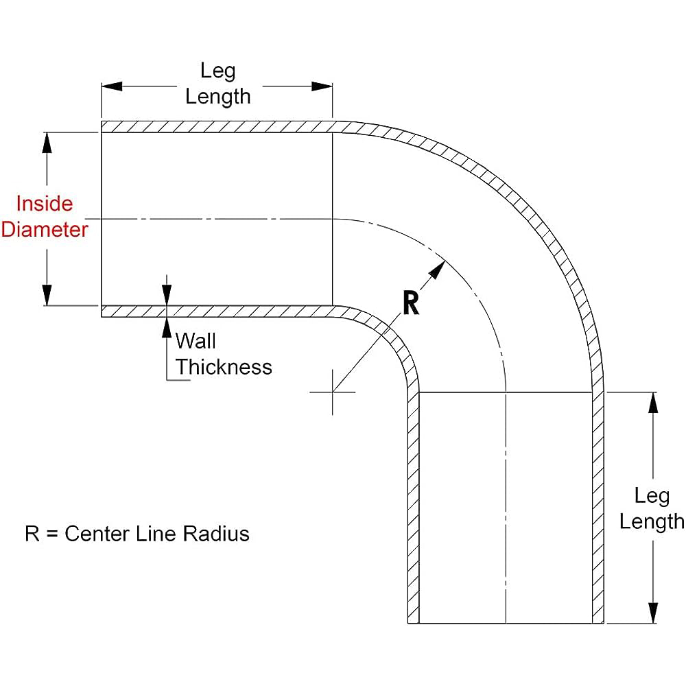 90 Degree Silicone Elbow - Silicone Auto parts